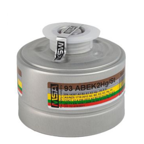 MSA 93 ABEK HG/ST COMBINED FILTER - SODIP SARL
